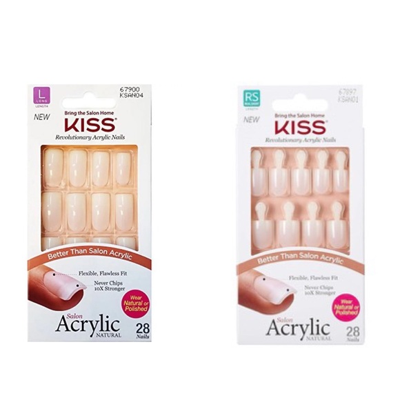 Kiss | Makeup | Set Of 3 Kiss Acrylic Natural Nail Kits In Object Of ...